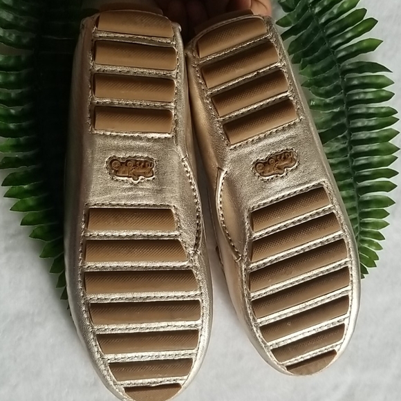 Coach | Shoes | Coach Gold Glam Loafers | Poshmark